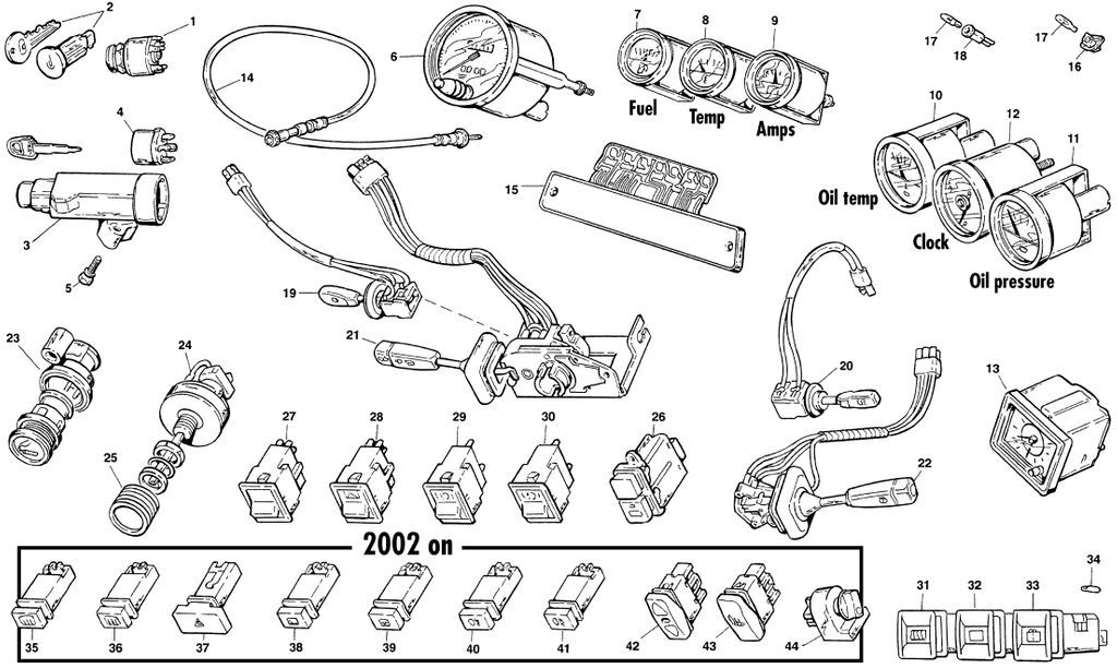 Control boxes, fues boxes, switches & relays | Land Rover Defender 90 ...