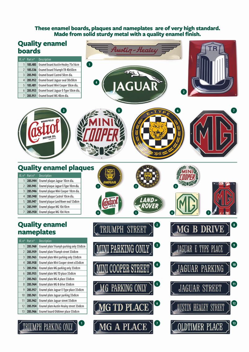 Enamels - Stickers & badges - Accessoires & tuning - MGF-TF 1996-2005