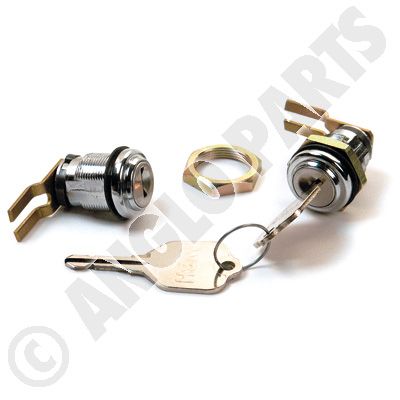 LOCK ASSEMBLY, PAIR, 2 KEYS / MGB-C, MIDGET, TR5->6, SPITFIRE