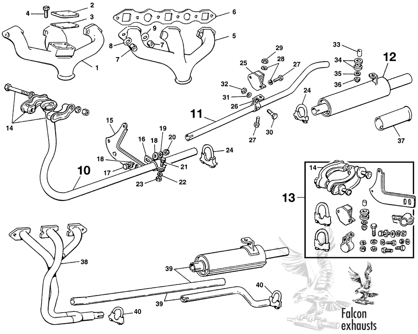 Exhaust system - Exhaust system + mountings - Exhaust & Emission ...