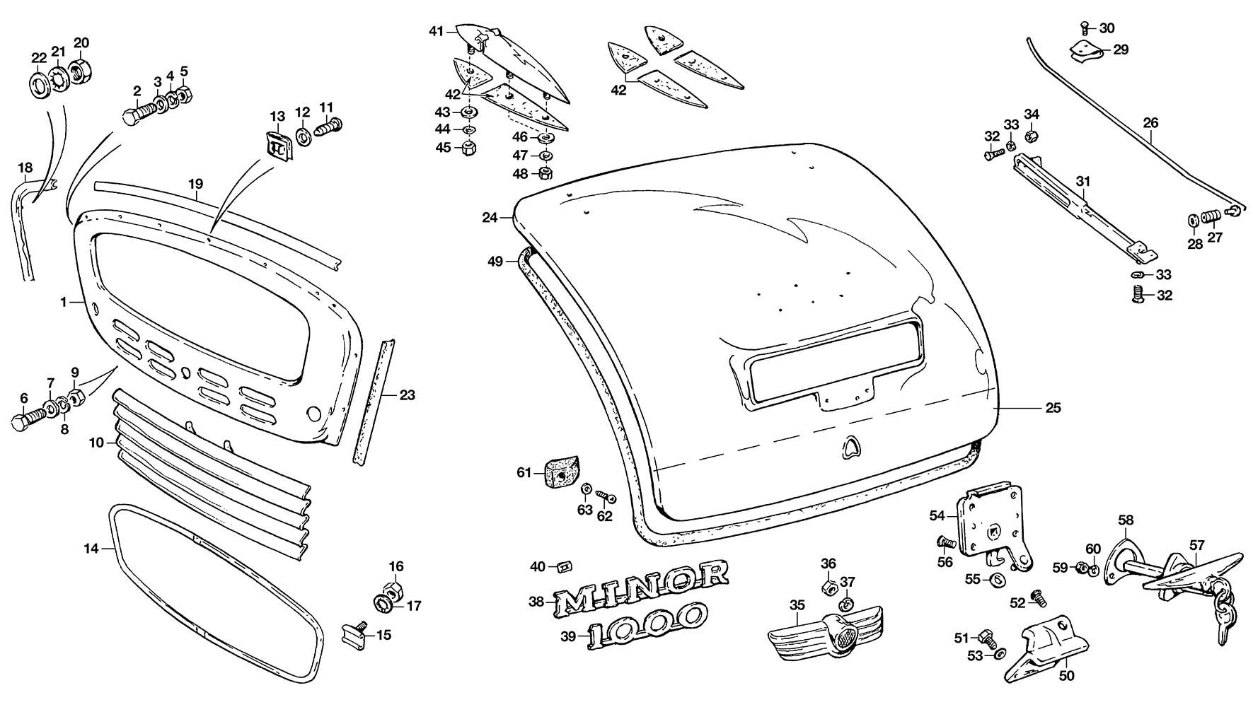 Extenal body panels | Morris Minor 1956-1971