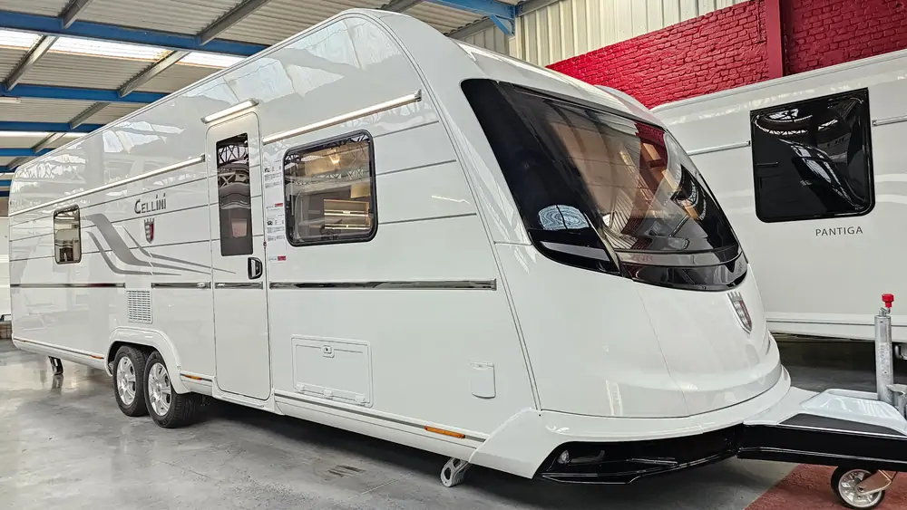 Nieuw TABBERT CELLINI 750 HTD SLIDE OUT l Caravan-expo